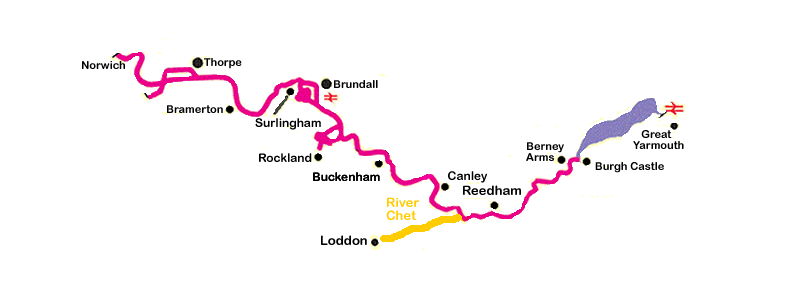 Map of Reedham
